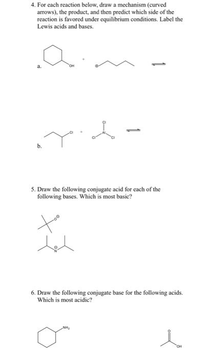 Solved 4. For each reaction below, draw a mechanism (curved | Chegg.com