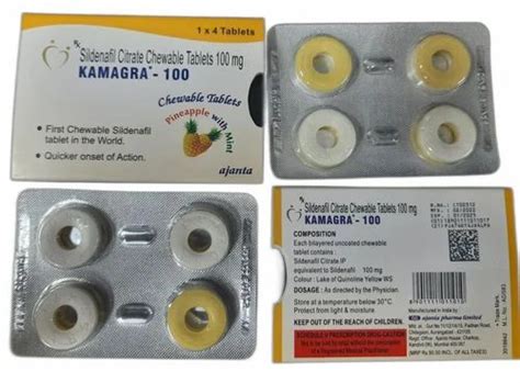 Kamagra Chewable Sildenafil Tablets At ₹ 40 Stripe Erectile