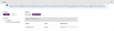 Enable Passwordless Authentication With Azure Ad