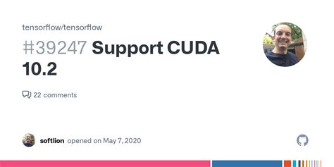Support CUDA Issue Tensorflow Tensorflow GitHub