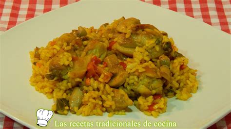 Arroz Seco Con Pollo Conejo Y Verduras Receta Fácil