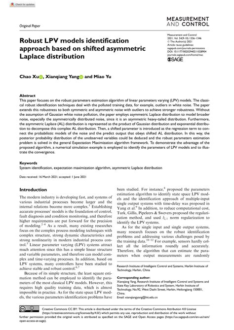 Pdf Robust Lpv Models Identification Approach Based On Shifted