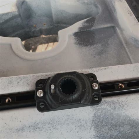 Inflatable Kayak Rod Holder Mount Base Kayak With Screws Canoe Slide