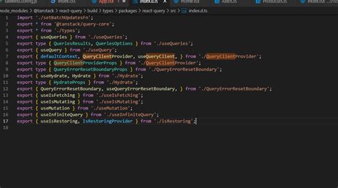 Module Tanstackreact Query Has No Exported Member Queryclient
