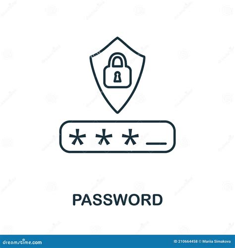 Password Icon Simple Element From Internet Security Collection Creative Password Icon For Web