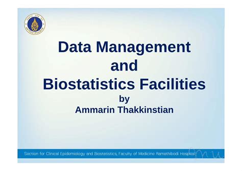 Pdf Data Management And Biostatistics Amarin Thai … Data Managementdata Management Section