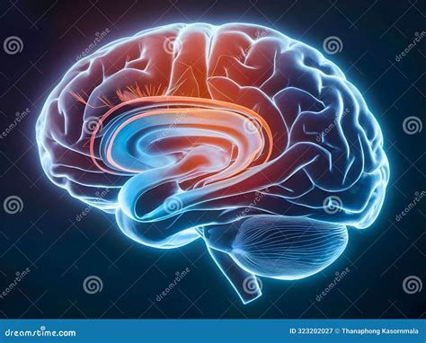 Detailed Internal Structure Of The Brain Includes The Cerebellum
