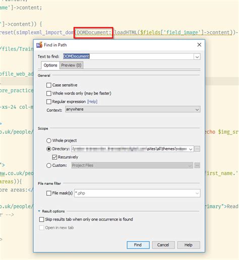 Phpstorm 10 Find In Path Not Working Rphpstorm