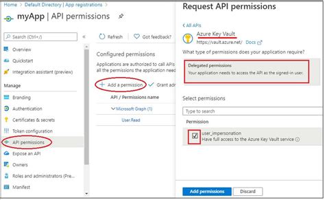how to access azure key vault secrets through rest api using postman