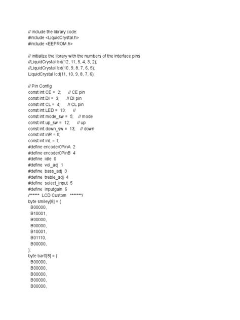 Arduino Tone Control Ino Pdf Computer Programming Computer Engineering