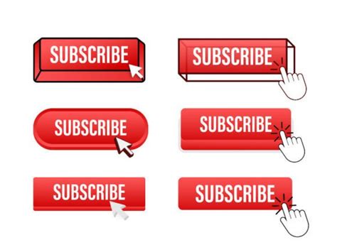 Subscribe Button With Pointer Clicking Graphic By DG Studio Creative Fabrica