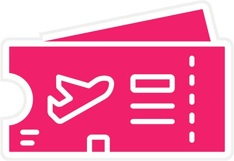 Boarding Pass Vector Icon Style 22445967 Vector Art At Vecteezy