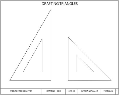 Drafting Triangles By Henesy G At
