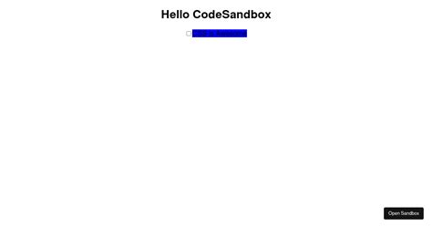 radium library checkbox style fix codesandbox