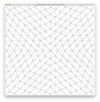 Triangle Radial Tessellation With Python Turtle Python And Turtle