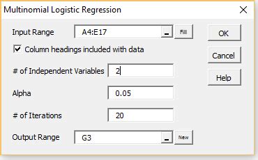 Multinomial Logistic Reg Tools Real Statistics Using Excel