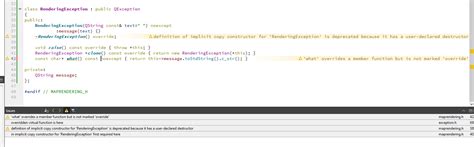 Correct Way To Create Custom Exception Qt Forum