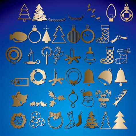 크리스마스 흑백 일러스트 레이 터 벡터 자료 Eps Uidownload