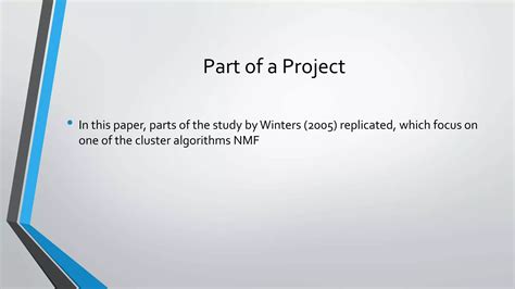 Nonnegative Matrix Fact PPT
