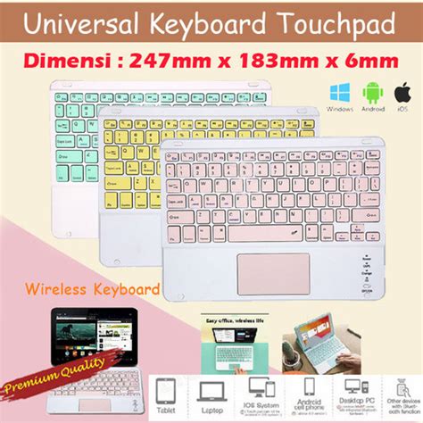Jual Advan Tab Vx Lite 10 4 Universal Bluetooth Keyboard Touchpad