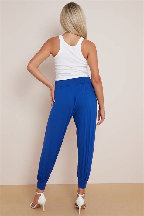Royal Blue Harem Pants Aftershock London