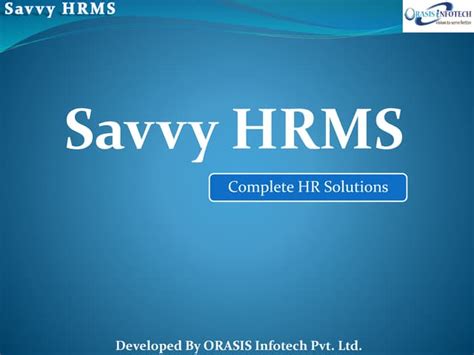 Hrms Payroll Software Delhi 9999052481 Ppsx