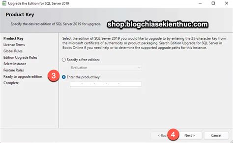 Change key kích hoạt bản quyền SQL Server 2019 2022