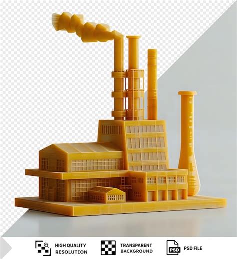 Premium Psd Psd 3d Model Of The Chernobyl Reactor Featuring A Yellow