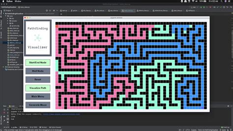 Python Pathfinding Visualizer Maze Generation Youtube