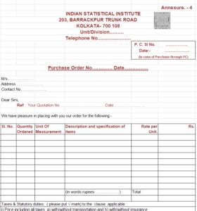 30 Best Purchase Order Templates In Excel Day To Day Email