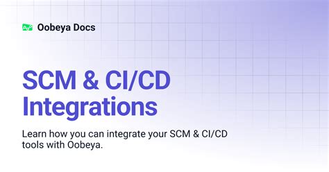 scm git and ci cd oobeya docs