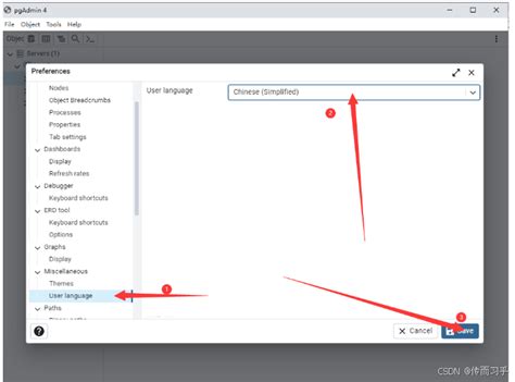【postgresql】pgadmin4可视化管理软件、设置中文显示、pgadmin4设置中文 Csdn博客