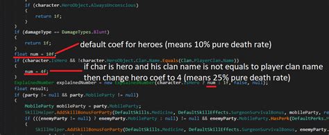 Bannerlord Death Rate Management Via Dnspy Rmb2bannerlord