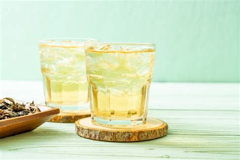 아이스 자스민 차 프리미엄 사진