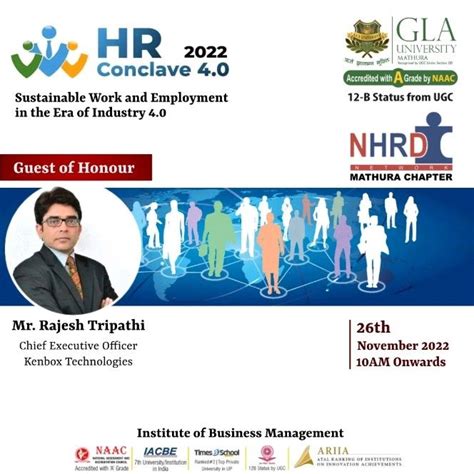 Rajesh Tripathi On Linkedin Looking Forward To Meet And Interact With Industry Hr Leaders At Gla…