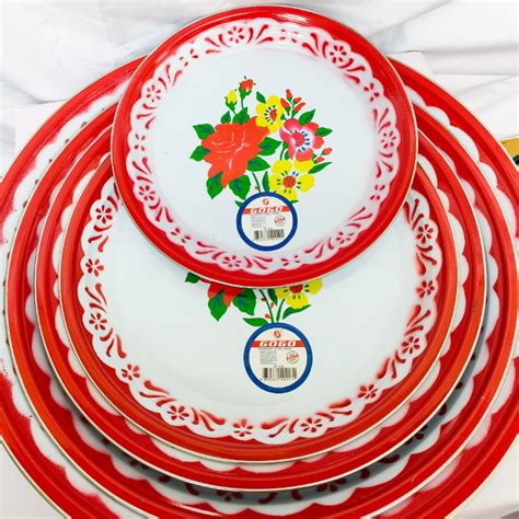 ถาดกลมสแตนเลสลายดอก ถาดไหว้ตรุษจีน มีขนาด 30 36 40 45 50cm Shopee Thailand