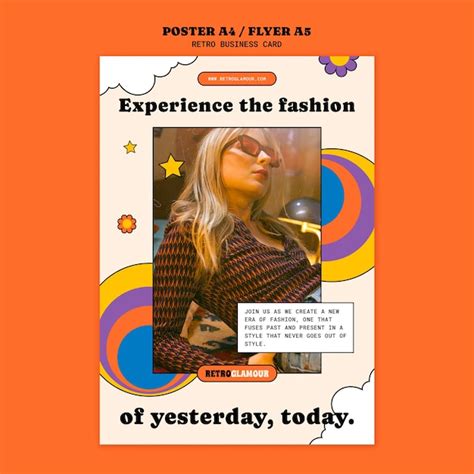 Premium Psd Retro Template Design