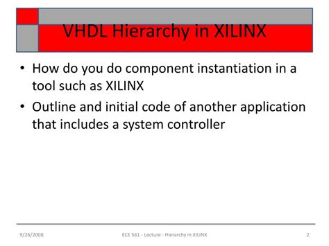 Ppt Vhdl Hierarchy In Xilinx Powerpoint Presentation Free Download