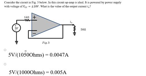 Solved Consider The Circuit In Fig Below In This Circuit Chegg