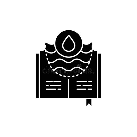 Hydrology Line Icon Isolated Vector Element Stock Vector