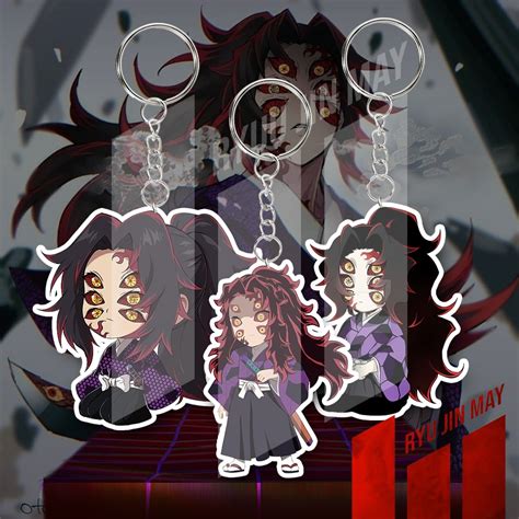 Jual Gantungan Kunci Keychain Gantungan Hp Kimetsu Kokushibo