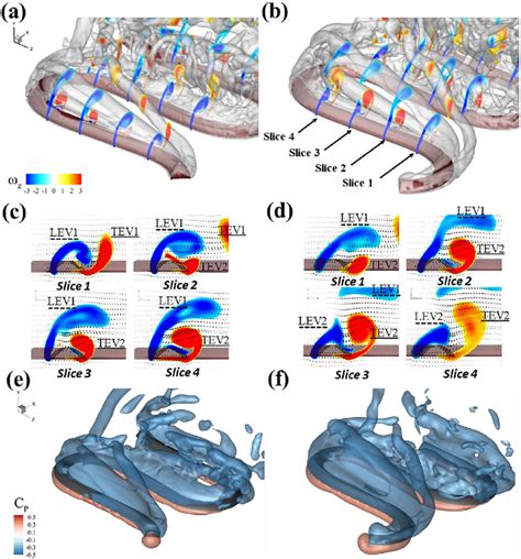 Comparison Of Instantaneous Vortex Structure At Tt ¼ 023lift Trough Download Scientific