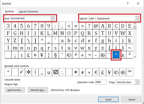 4 ways to insert degree symbol in word simple methods