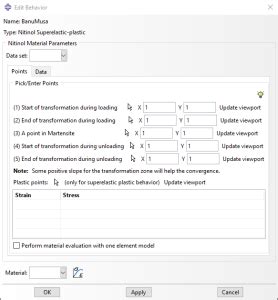 Abaqus Tutorial Abaqus CAE Plug In Utility To Calibrate Nitinol Material Behavior FEA CFD