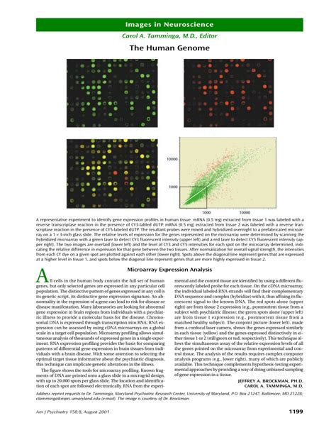 Pdf The Human Genome Microarray Expression Analysis