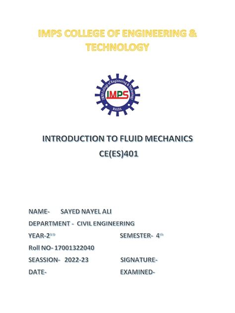 Introduction To Flow Measurement Pdf Flow Measurement Fluid Dynamics