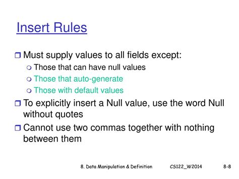 Cs122 Using Relational Databases And Sql Ppt Download