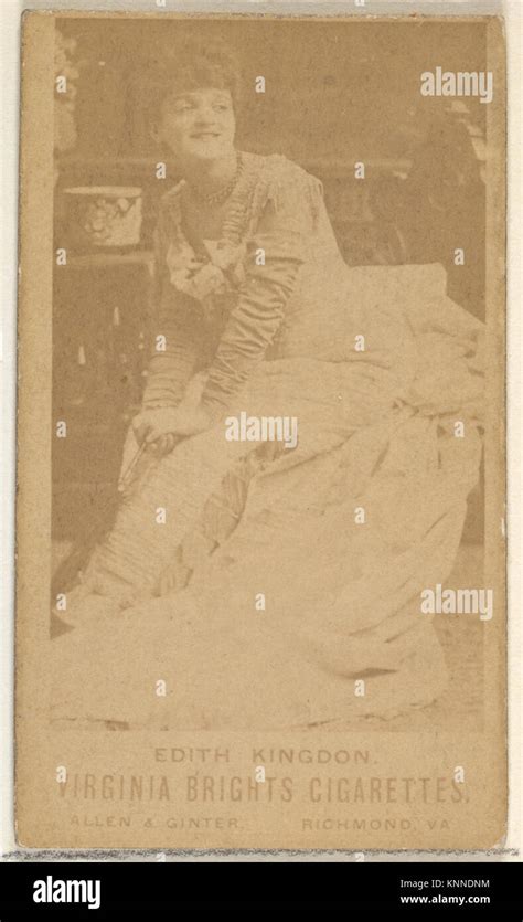 Edith Kingdon From The Actors And Actresses Series N45 Type 1 For Virginia Brights