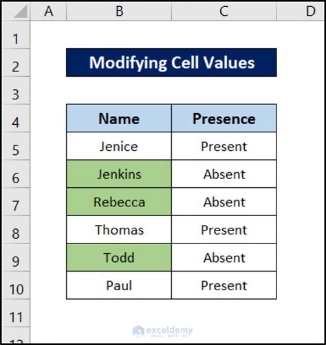 Excel If Cell Color Is Green Then Show Or Customize Outputs