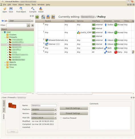 firewall consistency with firewall builder